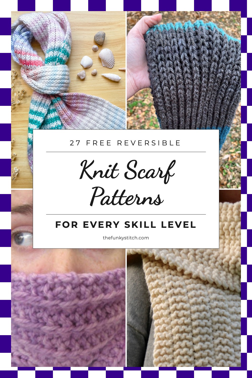 27 Free Reversible Knit Scarf Patterns